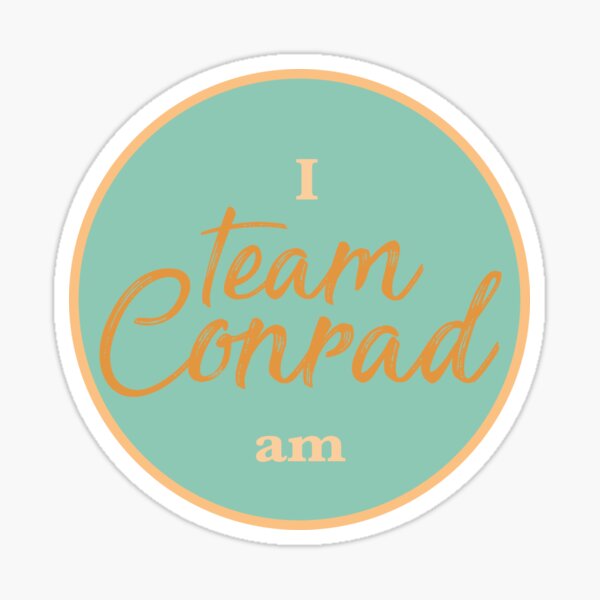 "Team Conrad" Sticker for Sale by Jiskadv | Redbubble