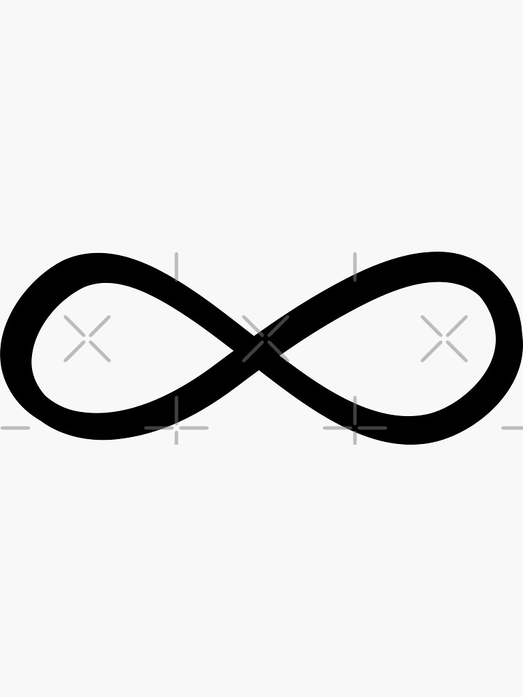 "Infinity" Sticker for Sale by JaneDesignsForU | Redbubble
