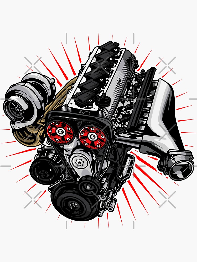 "2jz" Sticker for Sale by shakotan | Redbubble