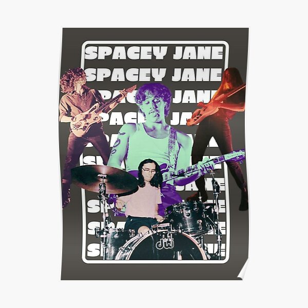 "Spacey jane" Poster for Sale by collinsdrawings | Redbubble