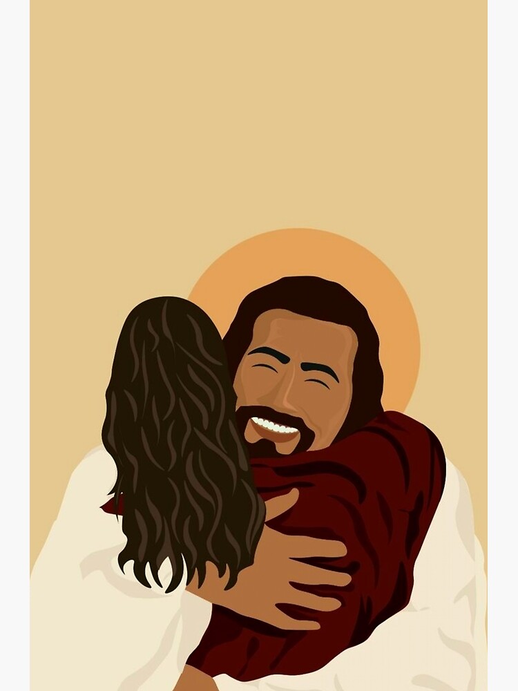 "Jesus hug a girl " Photographic Print for Sale by ayyatxo1 | Redbubble