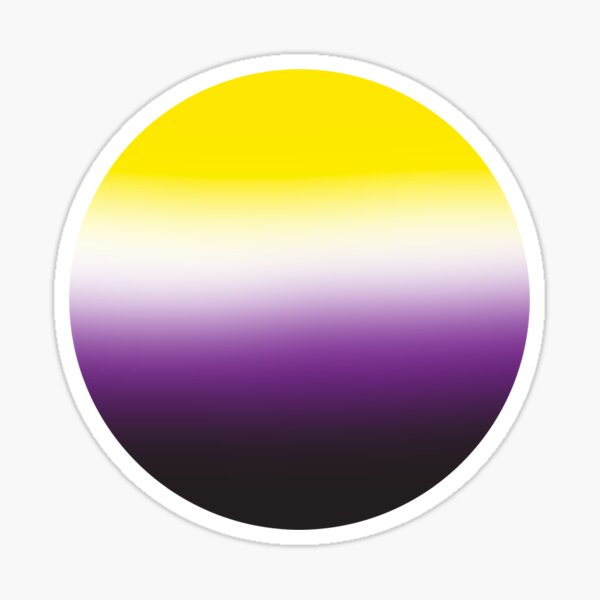 "Non-Binary Gradient" Sticker for Sale by BookwormSticker | Redbubble