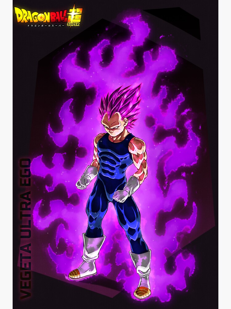 "Vegeta Ultra Ego Dragon Ball Super" Sticker for Sale by aashananimeart ...