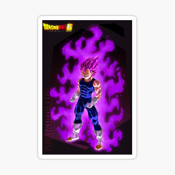 "Vegeta Ultra Ego Dragon Ball Super" Sticker for Sale by aashananimeart ...