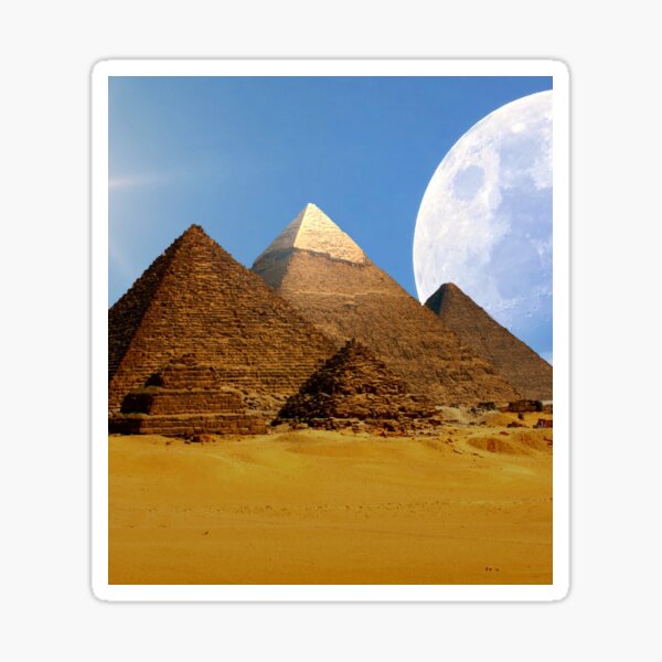 "the pyramids of ancient Egyptians" Sticker for Sale by gehad93 | Redbubble