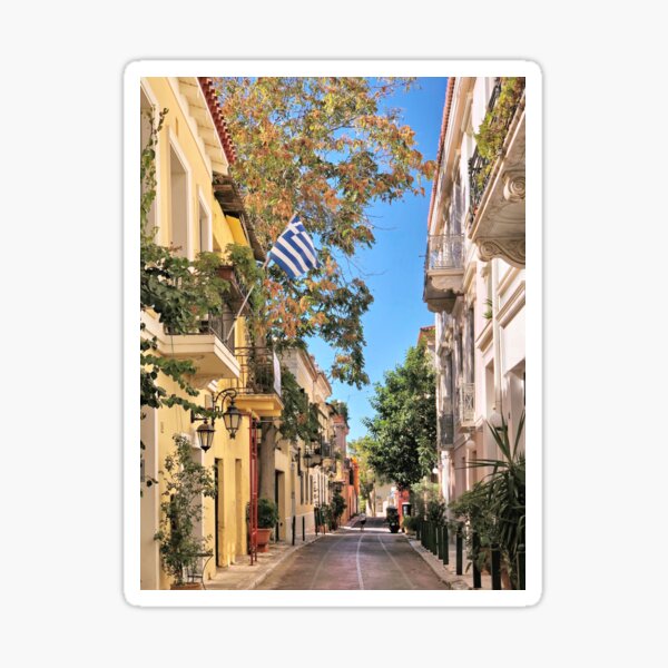 "Athens, Greece, Street" Sticker for Sale by newburyboutique | Redbubble