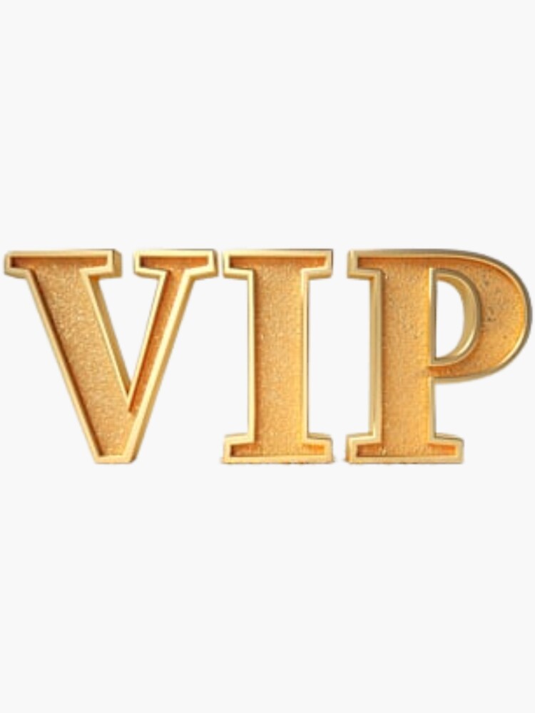 "vip" Sticker for Sale by UH07 | Redbubble