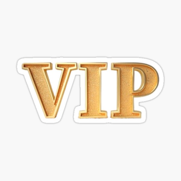 "vip" Sticker for Sale by UH07 | Redbubble