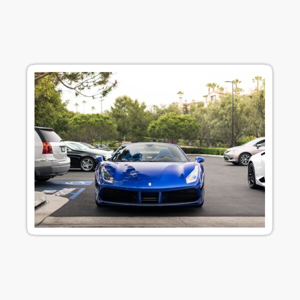 "Ferrari 488 GTB " Sticker for Sale by JWKexotics | Redbubble