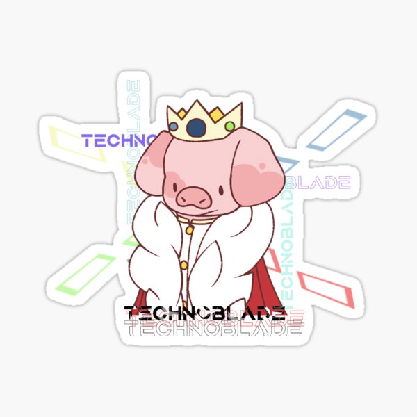 "technoblade" Sticker for Sale by 3v1L | Redbubble