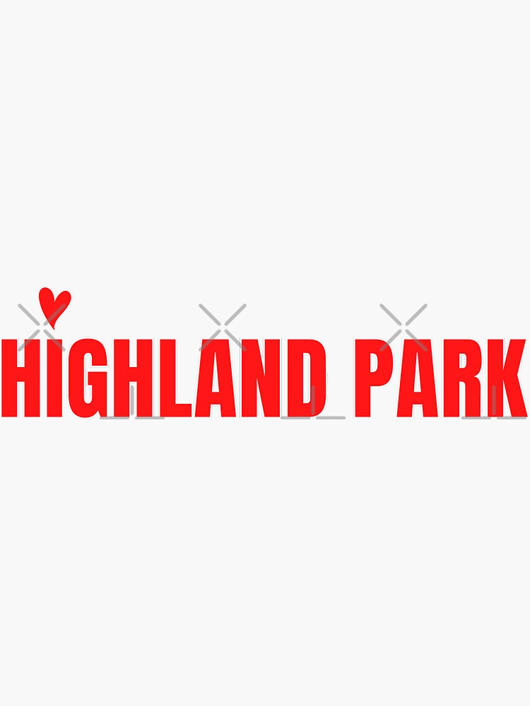 "Highland park shooting" Sticker for Sale by carrame | Redbubble