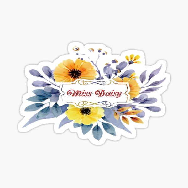 "miss daisy/musical" Sticker for Sale by Dast14 | Redbubble