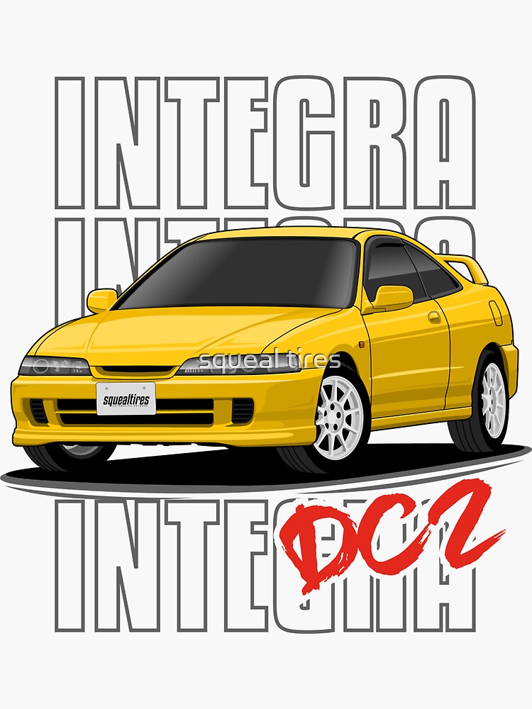 "Integra DC2 Type R" Sticker for Sale by haiproject | Redbubble