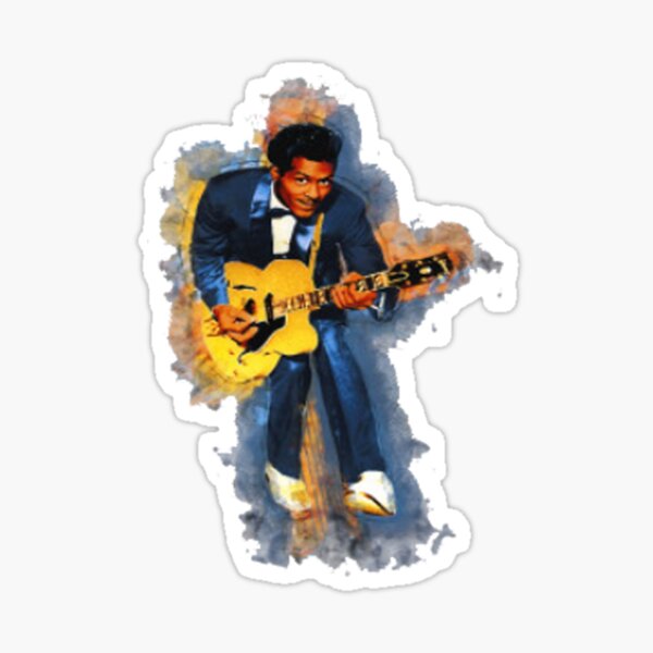 "chuck berry" Sticker for Sale by BYROSALINDA | Redbubble