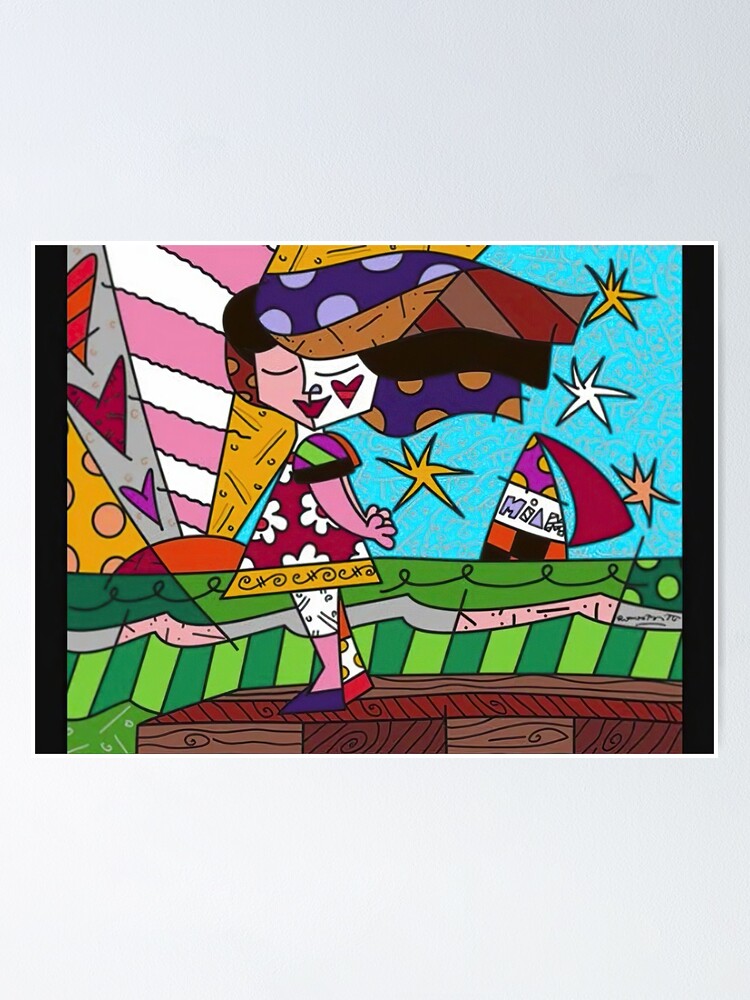 "ROMERO BRITTO" Poster for Sale by Reda-Design | Redbubble