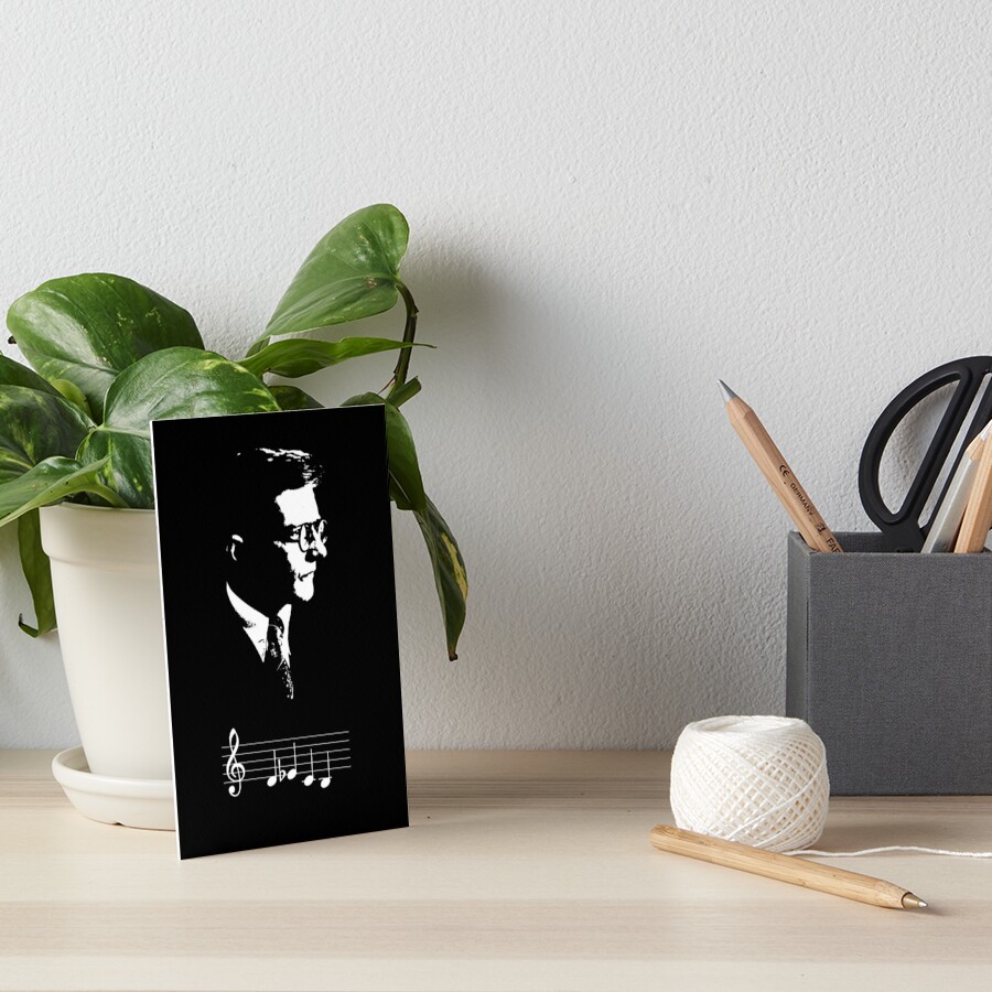 "Dmitri Shostakovich DSCH motif musical notes" Art Board Print for Sale ...