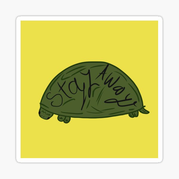 ""Shy Guy"" Sticker for Sale by WyattGoadArt | Redbubble
