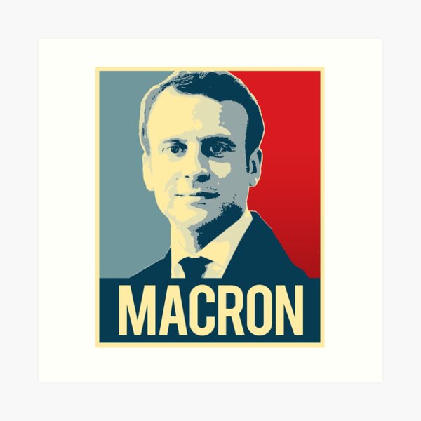 "Macron Propaganda Poster" Art Print for Sale by popdesigner | Redbubble