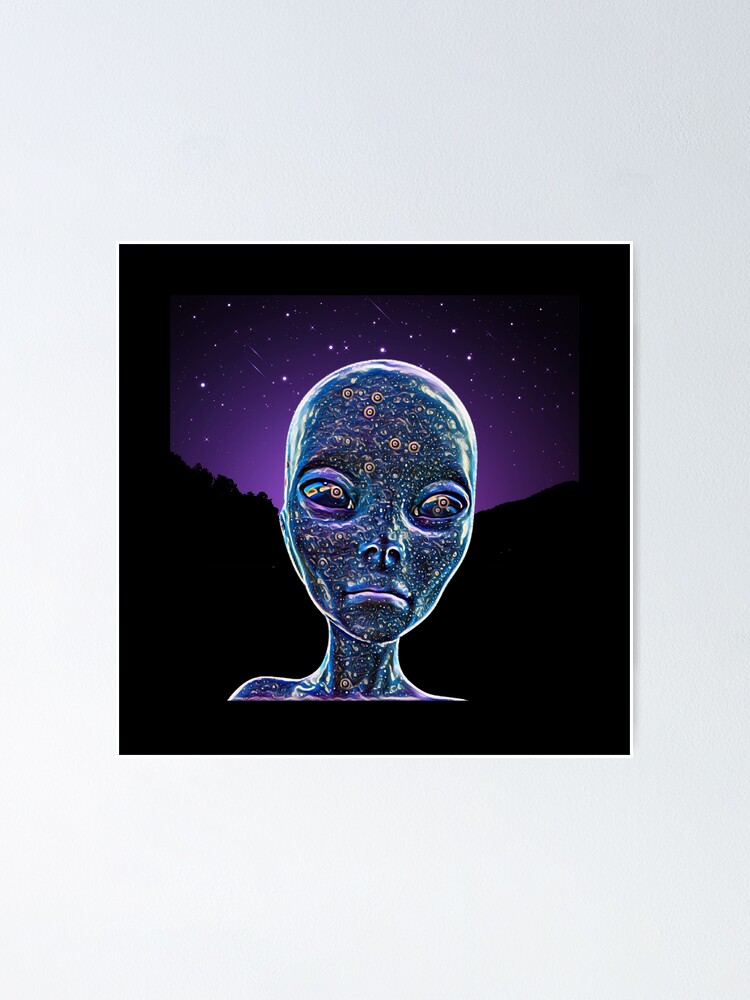 "Alien Visitor from Space | Eerie Alien" Poster for Sale by ...