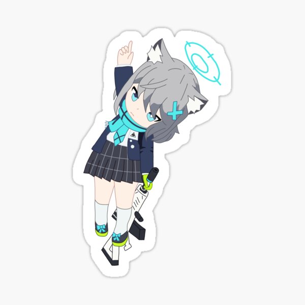 "Hanging Shiroko Blue Archive" Sticker for Sale by PeterTheKirby ...