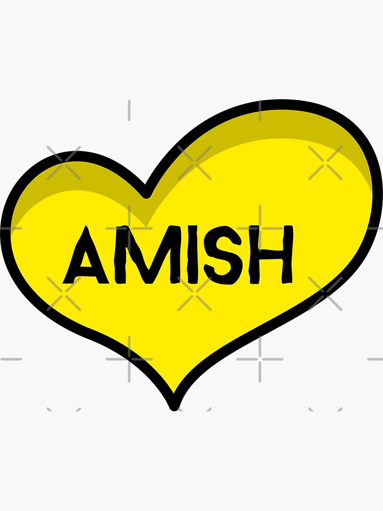 "i love amish people" Sticker for Sale by SuperiorPrints | Redbubble
