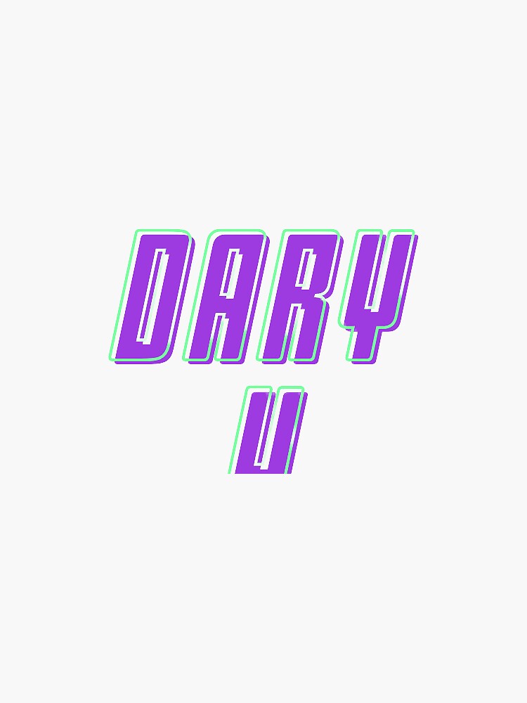"DARY" Sticker for Sale by dqnit | Redbubble