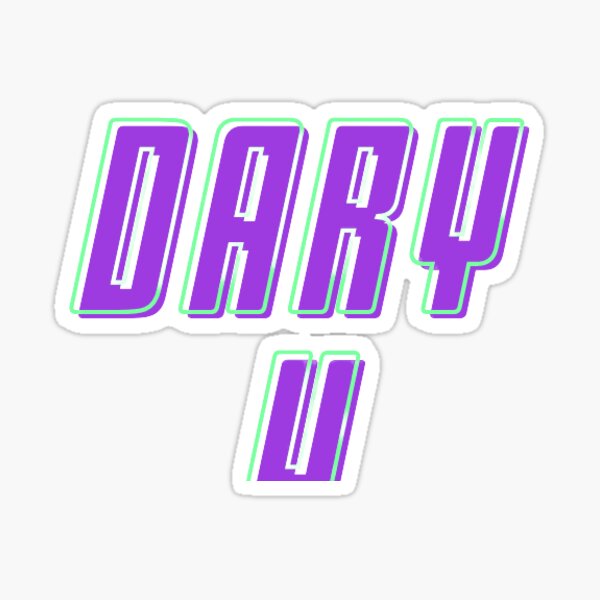"DARY" Sticker for Sale by dqnit | Redbubble