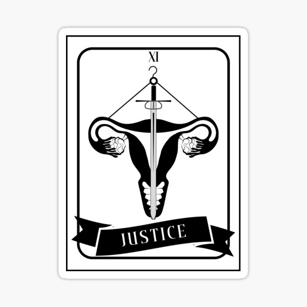 "Justice for Reproductive Rights" Sticker for Sale by MtnsandMoondust ...