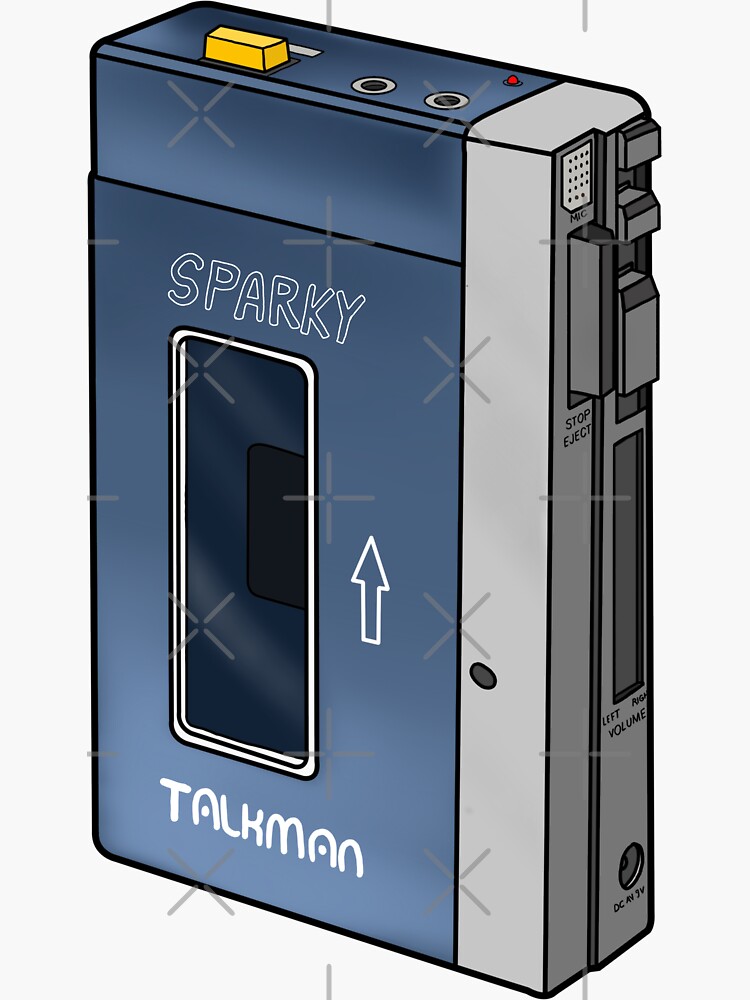 "Walkman " Sticker by MarkWalkerArt | Redbubble
