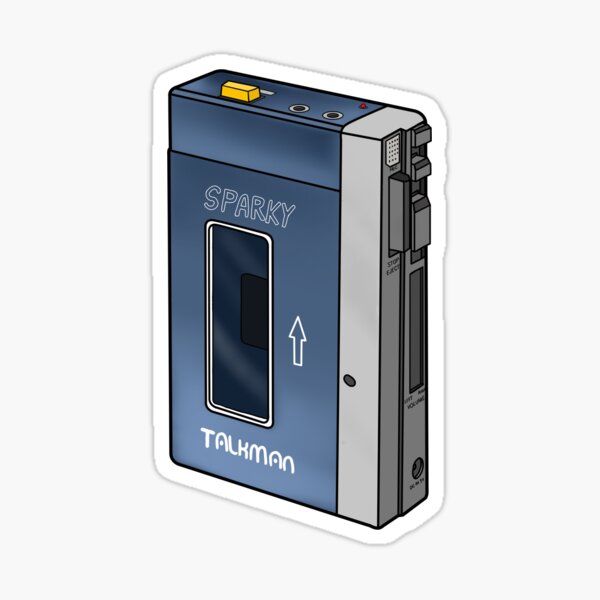 "Walkman " Sticker by MarkWalkerArt | Redbubble