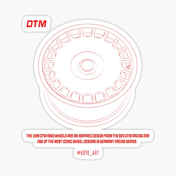 "ESM DTM Network" Sticker for Sale by kuyoart | Redbubble