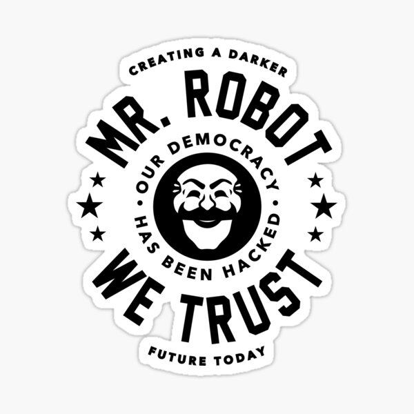 "Mr. Robot" Sticker for Sale by designarmyofone | Redbubble