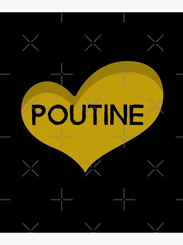 Lámina fotográfica «amo la poutine, amante de la poutine, cuajada de ...