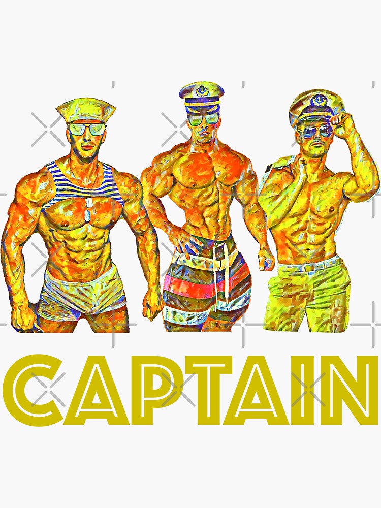 "CAPTAIN (Maritime Yellow Collection)" Sticker for Sale by ...