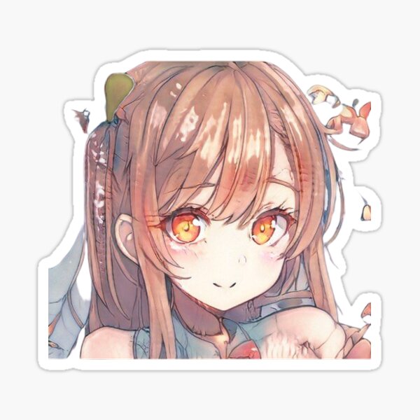 "happy anime girl" Sticker for Sale by vanestefani | Redbubble