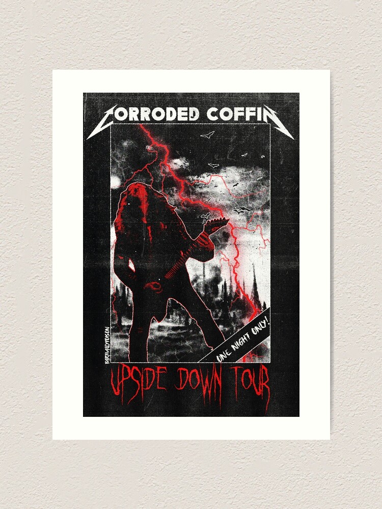 "corroded coffin tour poster (texture)" Art Print for Sale by ...