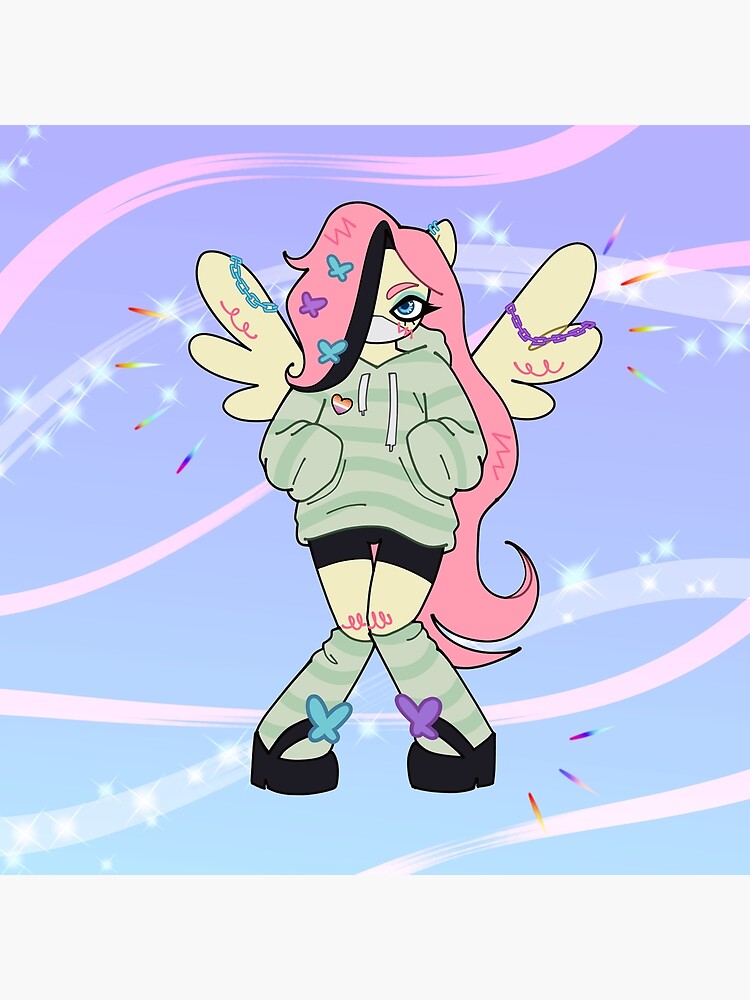 "emo fluttershy mlpeg" Poster for Sale by josucks | Redbubble