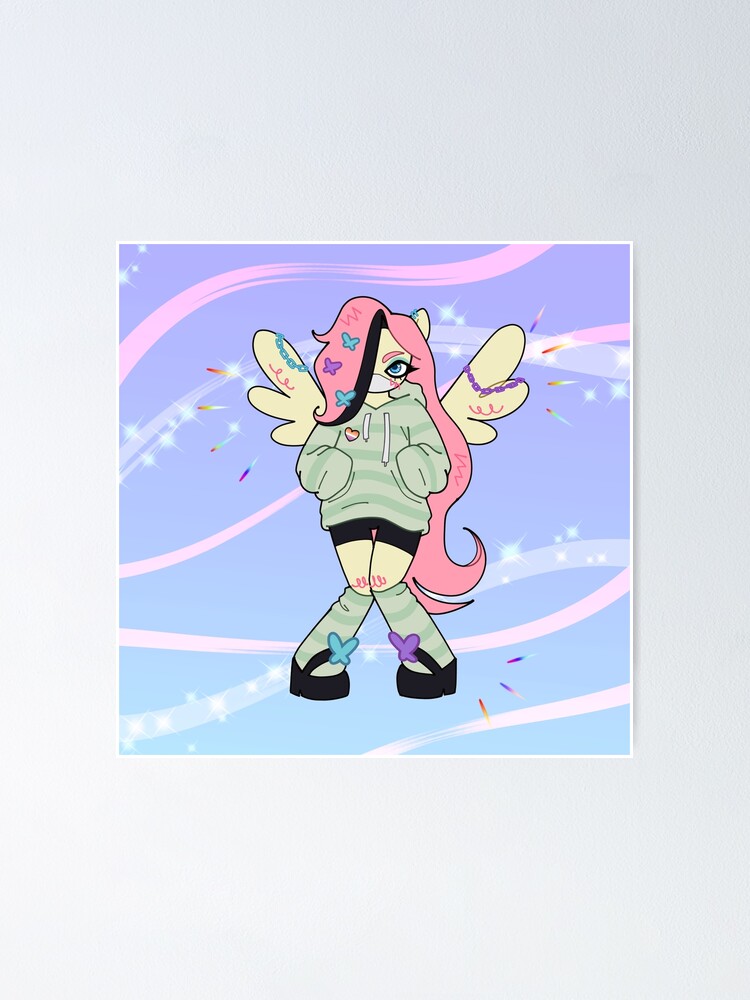 "emo fluttershy mlpeg" Poster for Sale by josucks | Redbubble