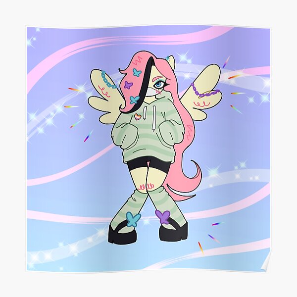 "emo fluttershy mlpeg" Poster for Sale by josucks | Redbubble