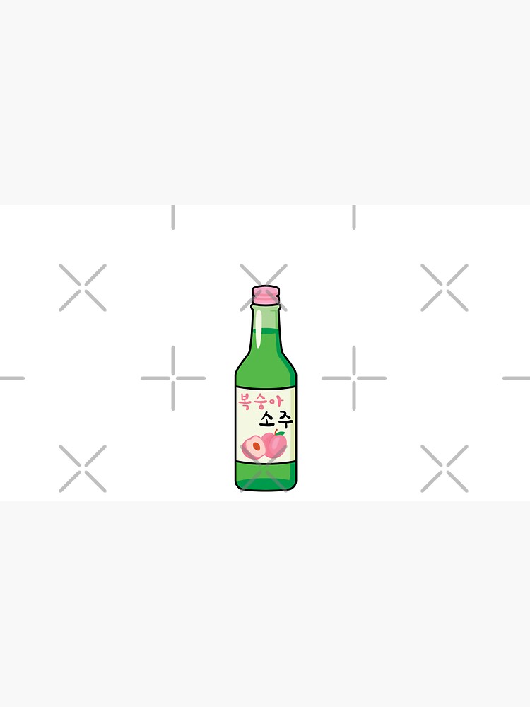 Peach Soju Please In Korean 복숭아 소주 주세요 Cute Soju Lover Bucket Hat