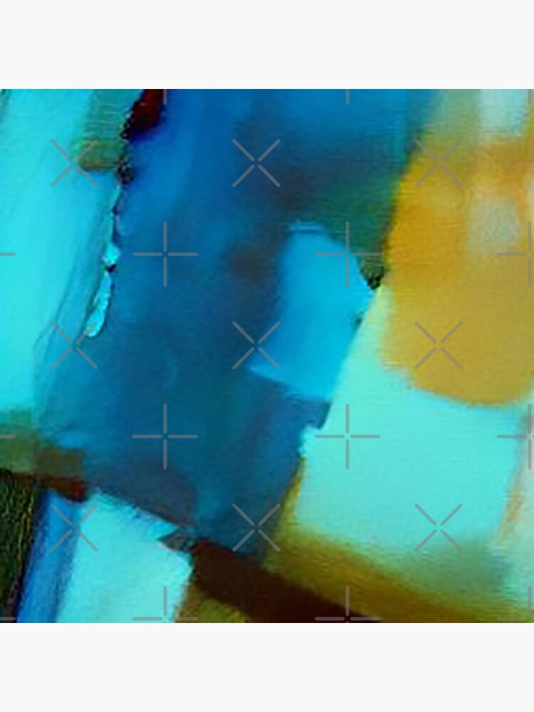 "Awesome Hip Cool Calming Healing Art Blue Abstract" Poster for Sale by ...