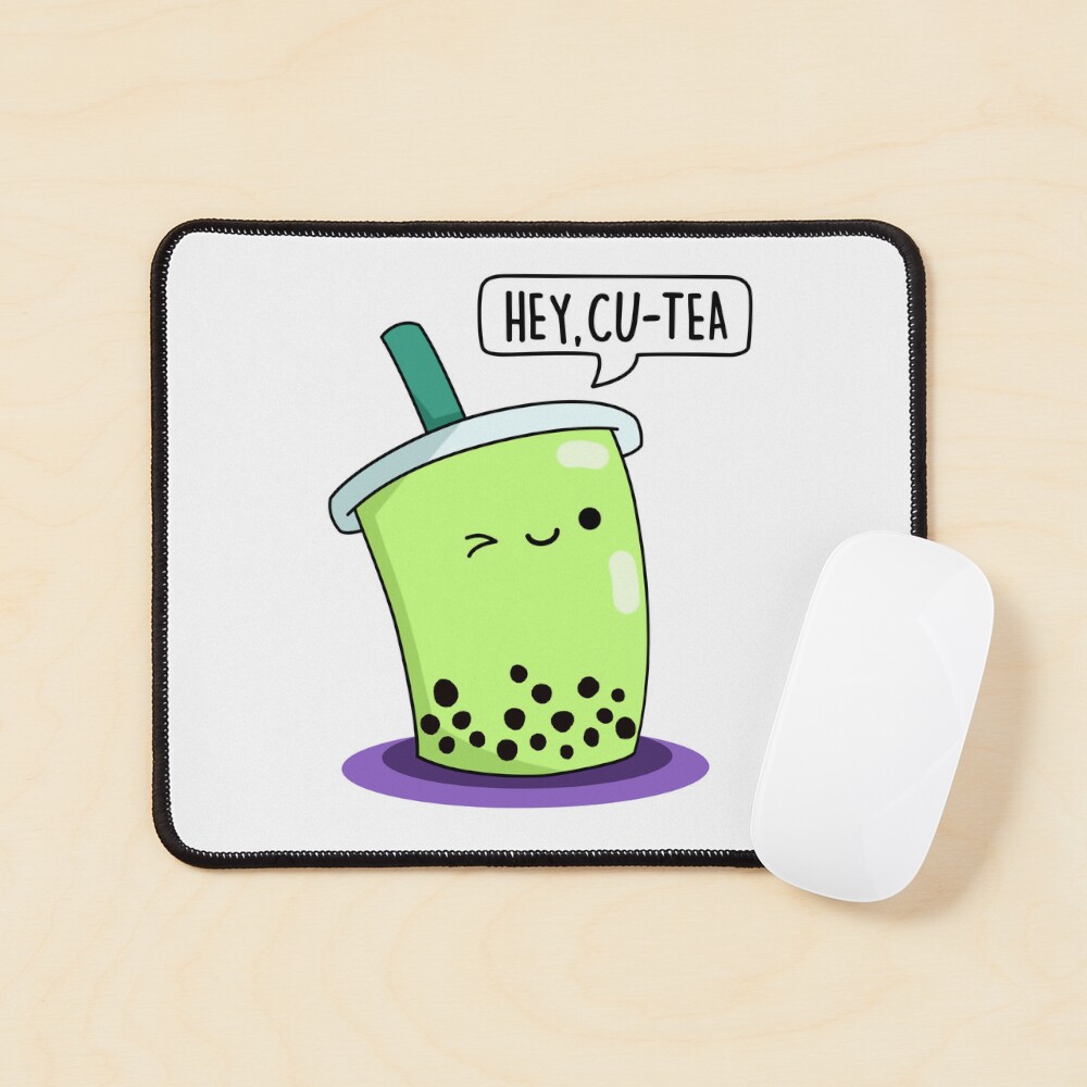 "Hey Cu-Tea Funny Boba Tea Puns " Sticker for Sale by punnybone | Redbubble