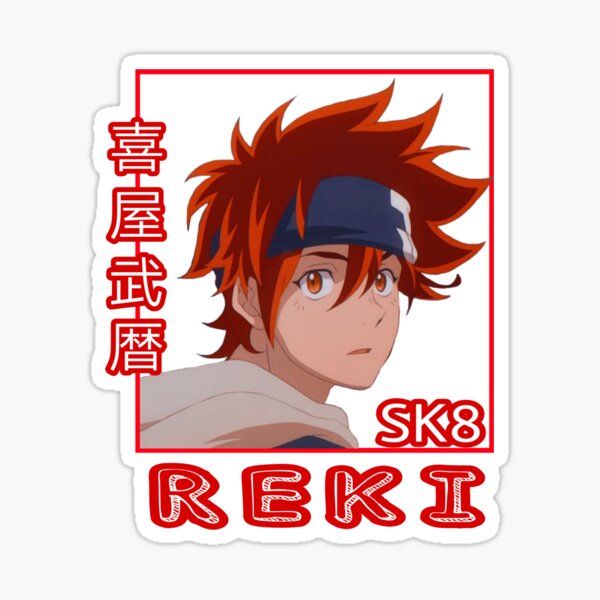 "Reki Kyan - sk8" Sticker for Sale by vip55shop | Redbubble