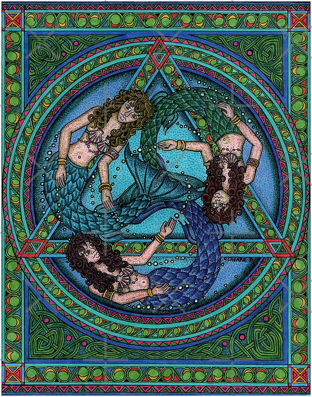 "The Three Mermaids" by CherrieB | Redbubble