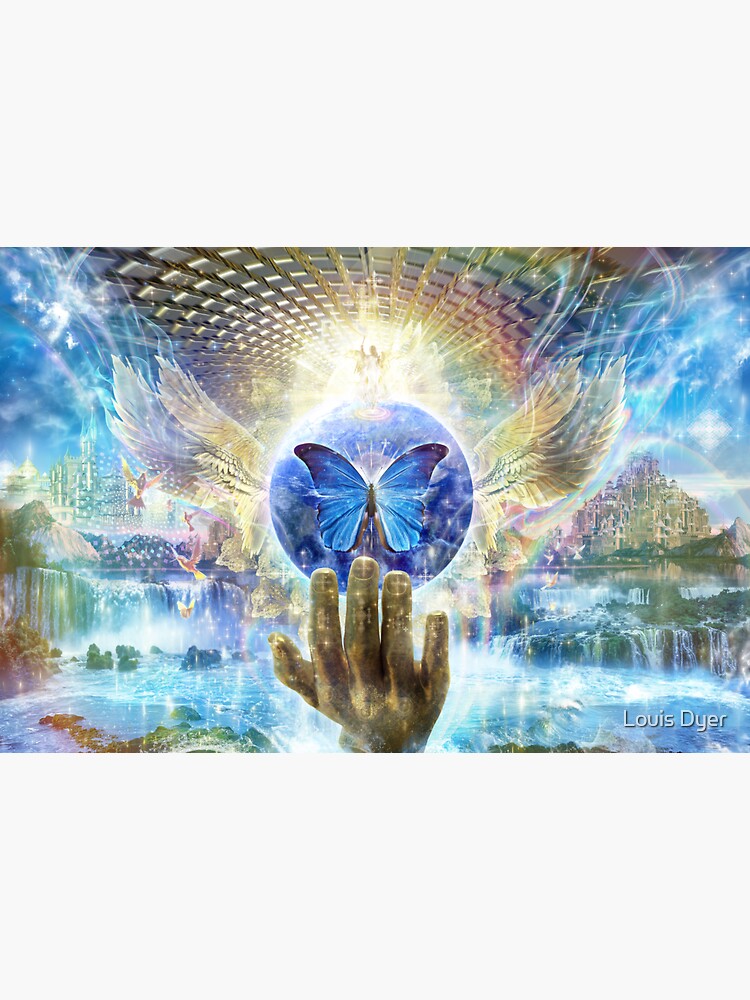 "Earth's Rising Spirit" Sticker for Sale by LDvisionaryart | Redbubble