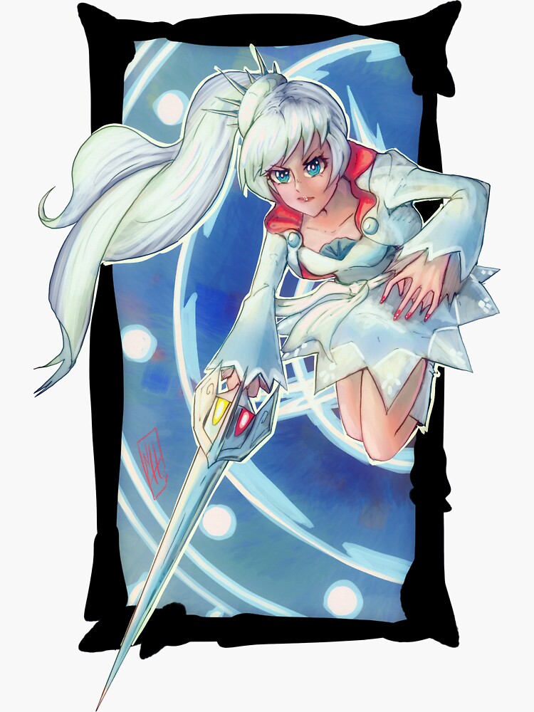 "Weiss Schnee (glyph)" Sticker for Sale by BoutsOfTheBlind | Redbubble