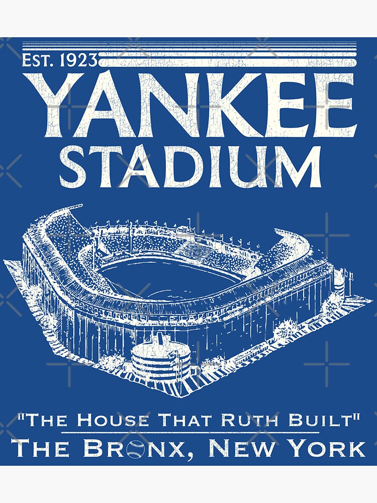 "Yankee Stadium Retro Defunct Baseball " Sticker for Sale by ...