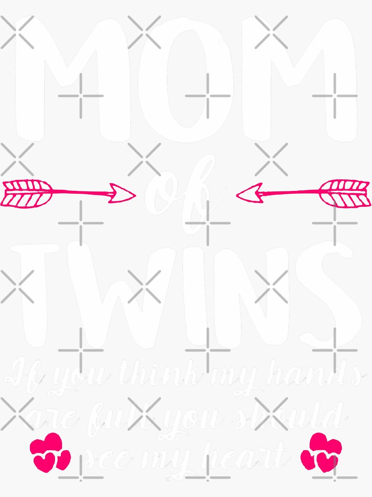 "Mother Art Mom Of Twins Birthday" Sticker for Sale by ExoStore91 ...