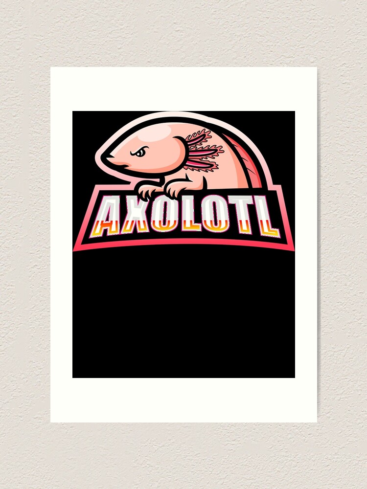 "Axolotl Logo " Art Print for Sale by WayneBol | Redbubble