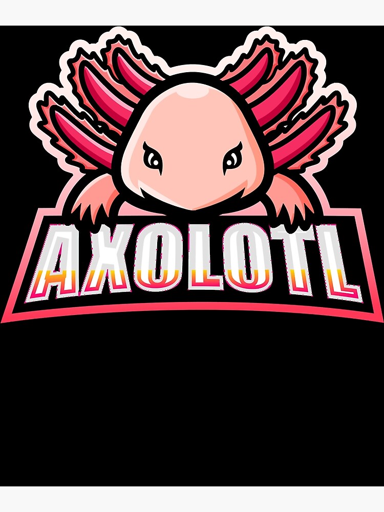 "Axolotl Logo " Art Print for Sale by WayneBol | Redbubble